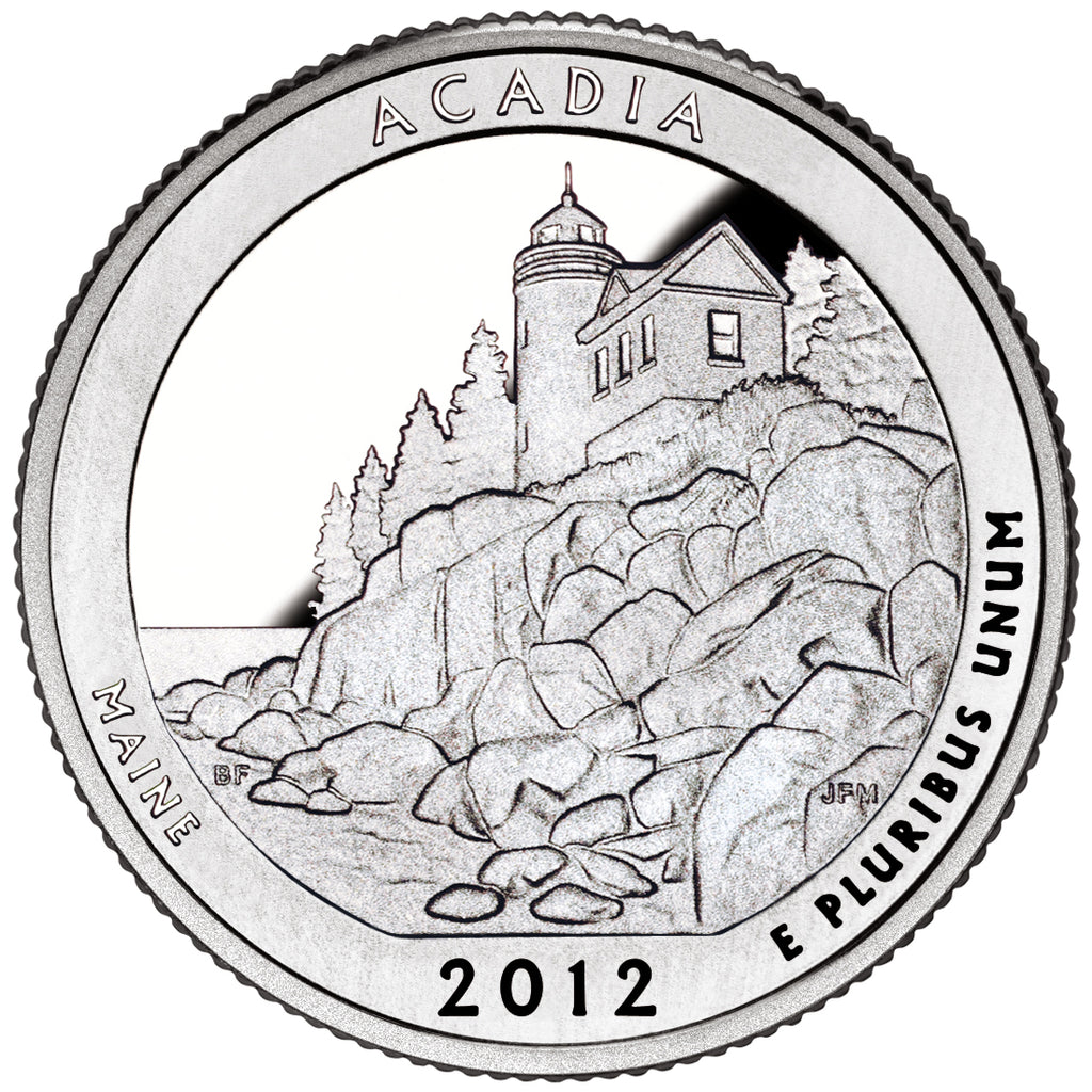 2012 S Proof "Acadia" National Park Quarter - Maine – Old Estate Coins