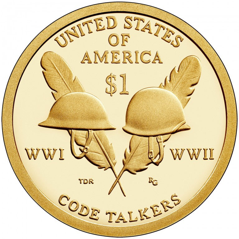 2016 S Proof Native American "Code Talkers" Golden Dollar $1 – Old ...