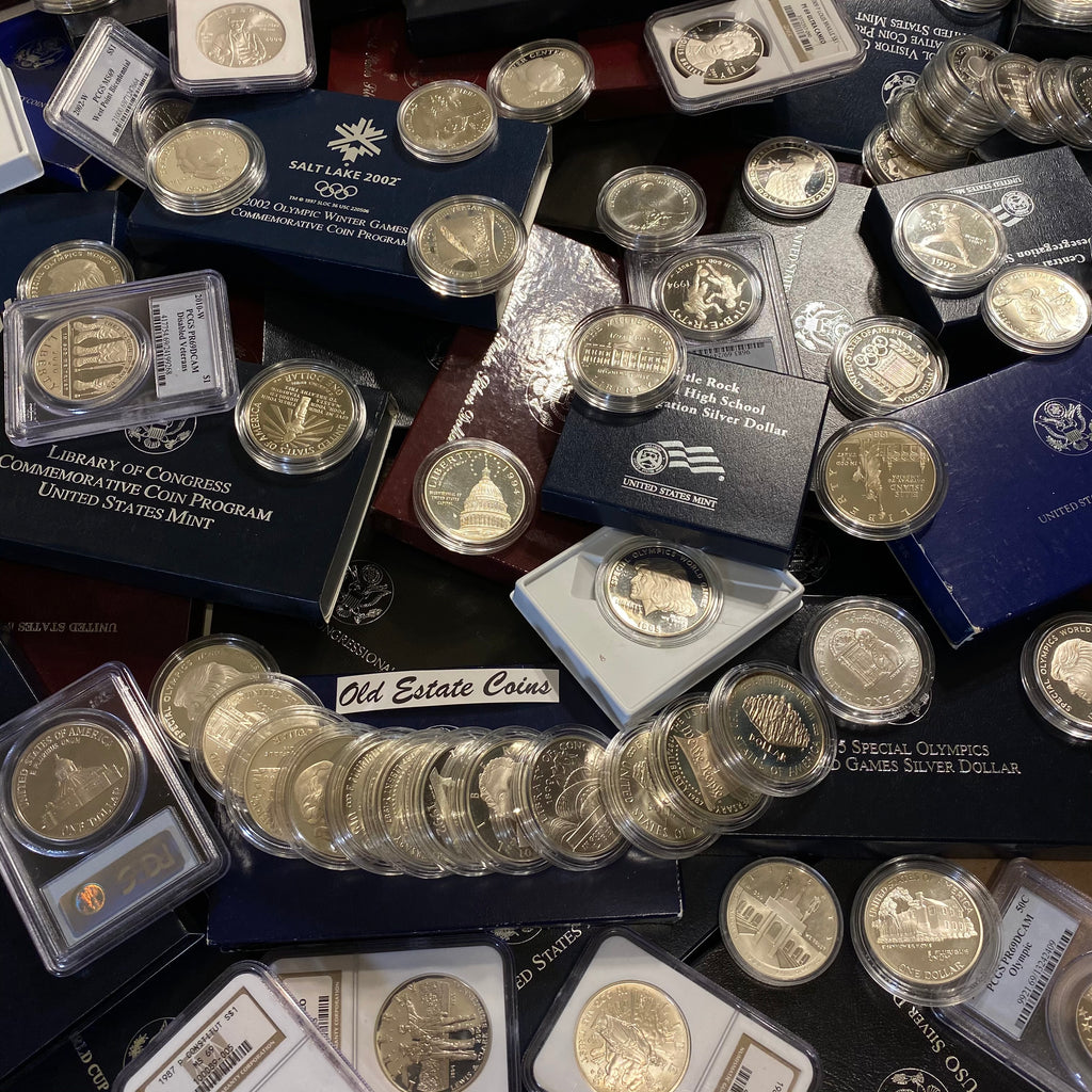 Commemorative Silver Dollar Hoard - Uncirculated & Proof (P, S, W Mint ...