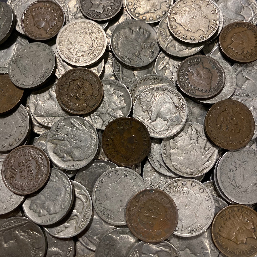 3 Old US Coin Variety Pack (Indian 1¢, Buffalo 5¢, Liberty 5¢) – Old ...