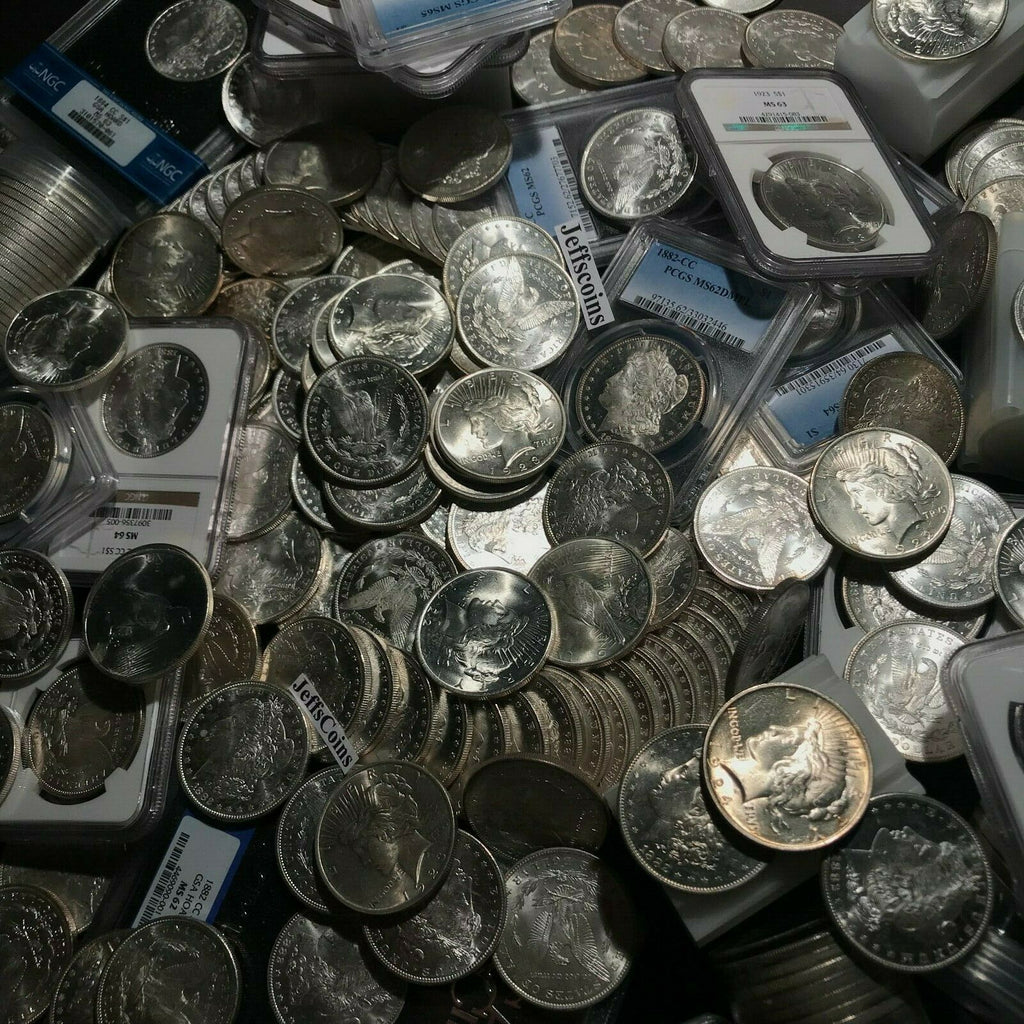 1878-1904 GEM BU S Morgan Silver Dollar From OBW Roll Estate Hoard ~ S ...